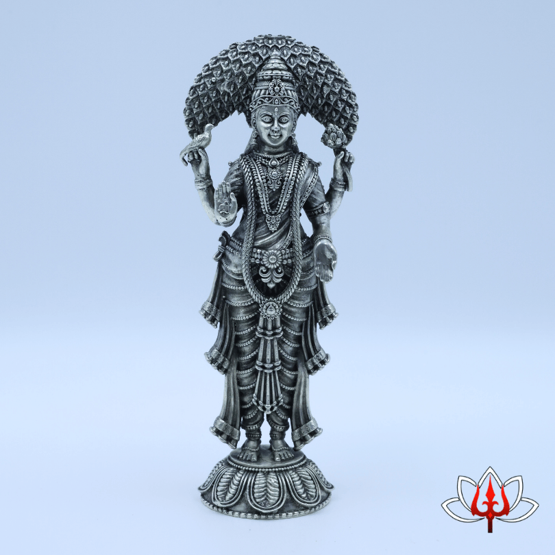 solid silver Meenakshi devi idol – Trishul Silvers