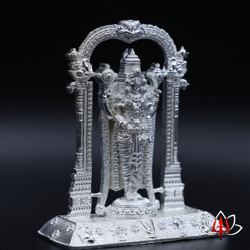 Magnificent Pure Silver Tirupati Balaji Idol – Trishul Silvers